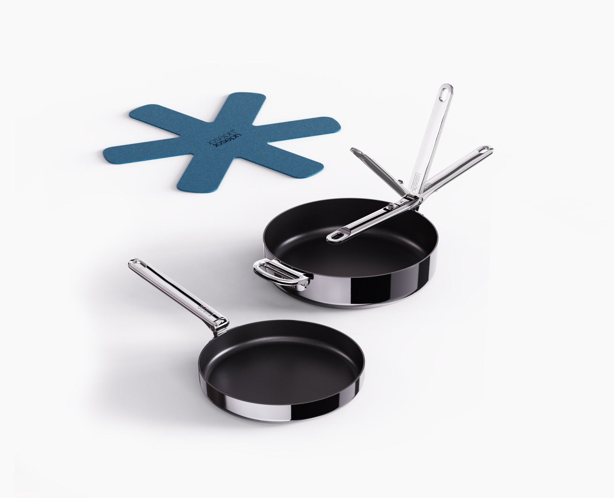 2-piece Stainless Steel Frying Pan Set | Joseph Joseph EU