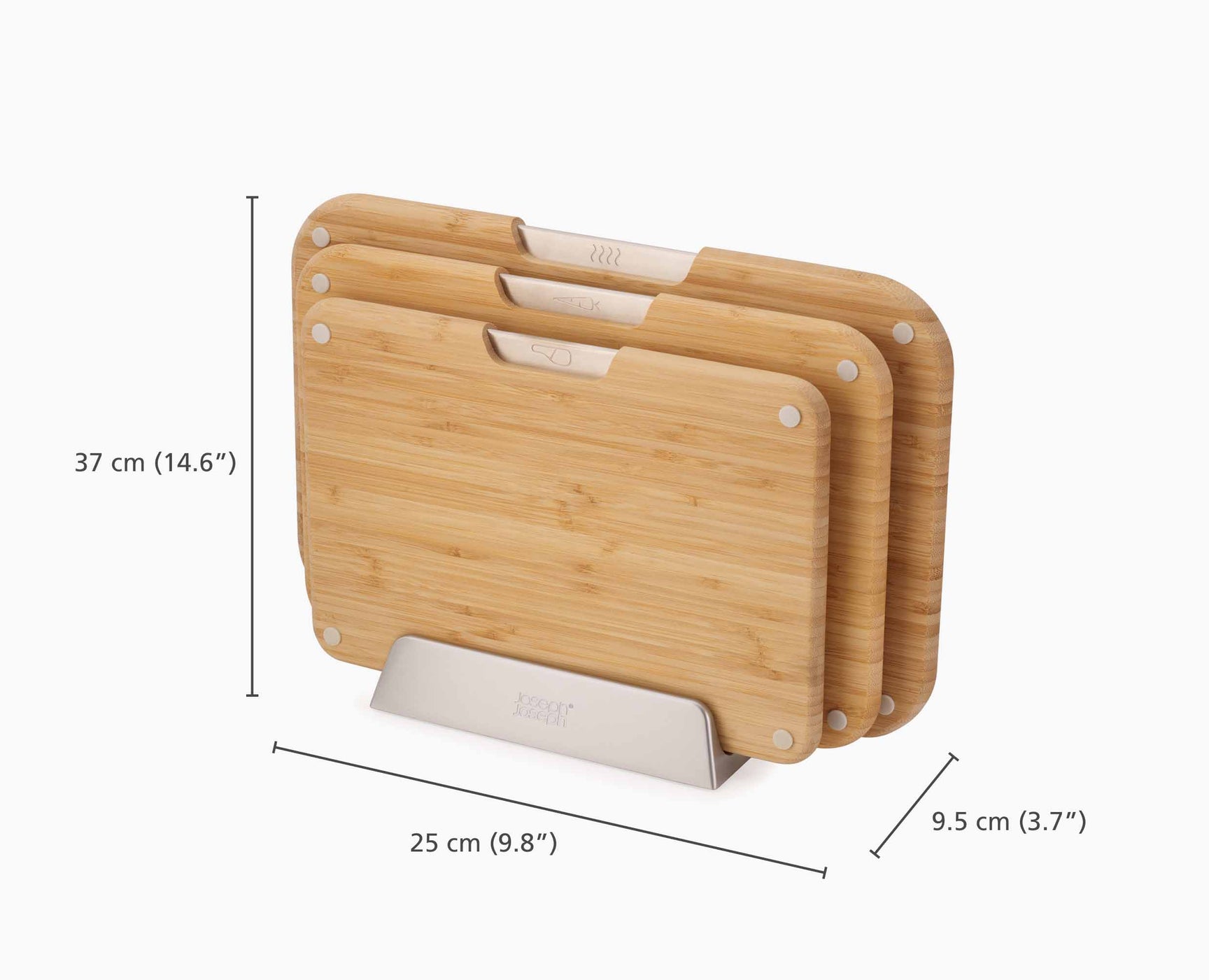 3-Piece Bamboo Chopping Board Set | Joseph Joseph EU