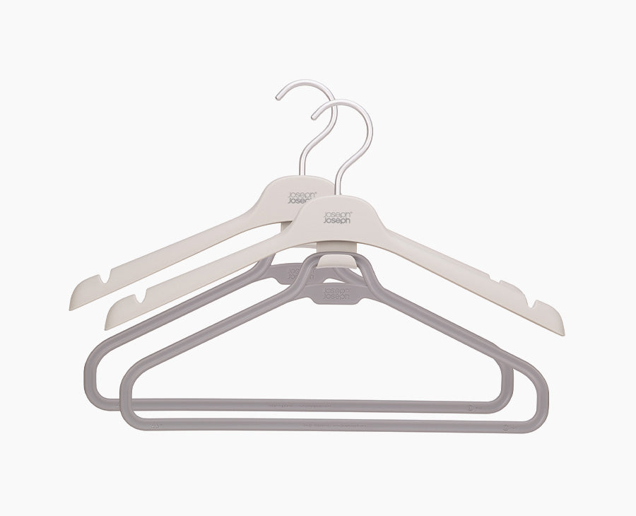 Orderly™ Set of 2 Ecru Long Dress Hangers | Joseph Joseph EU