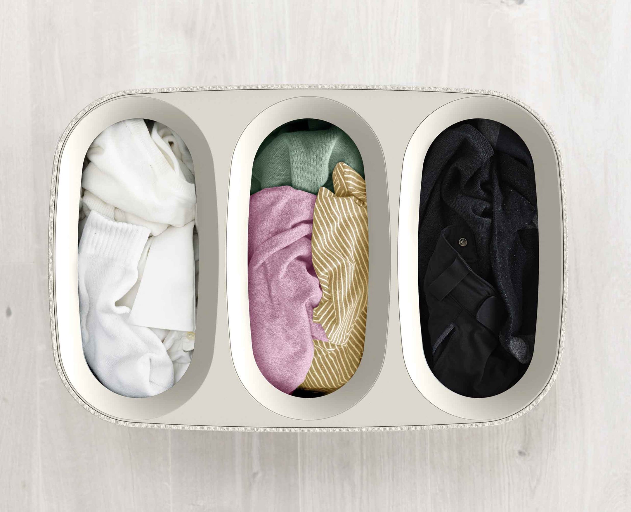 Tota Trio 90L Laundry Separation Basket | Joseph Joseph EU